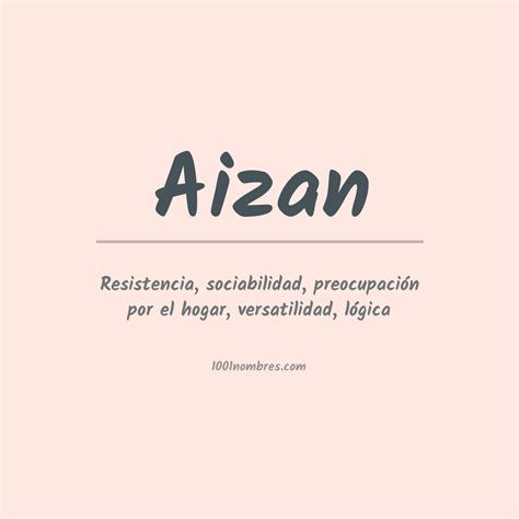 Significado Del Nombre Aizan