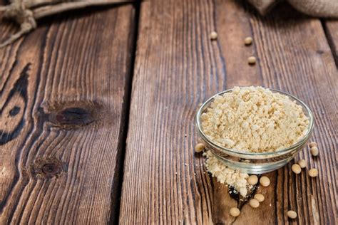 Premium Photo Portion Of Soy Flour