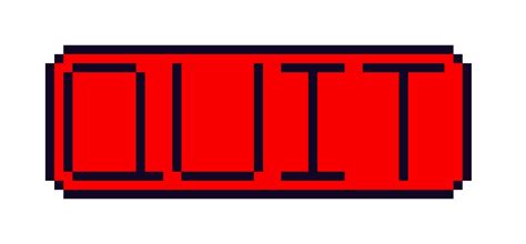 Quit Button Pixel Art Maker Quit Button Pixel Art Maker