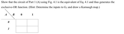 Solved Complete Truth Table 4 1 Using Fig 4 1 Fig 4 1