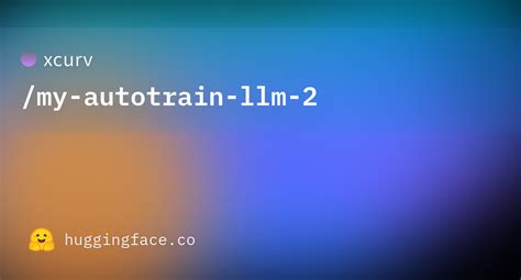 Xcurvmy Autotrain Llm 2 · Training Metrics