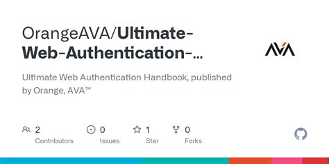 Github Orangeava Ultimate Web Authentication Handbook Ultimate Web