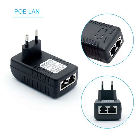 POE инжектор 48В/12В для IP камер и телефонов | AliExpress