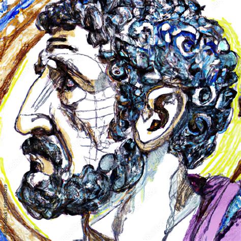 Marcus Aurelius Creating Meditations Roman Emperor And Stoic Philosopher Thinking And Writing