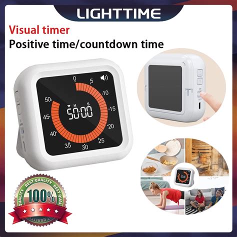 Digital Timer Visual Analog Timer Rechargeable Classroom Countdown Silent Timer For Kitchen