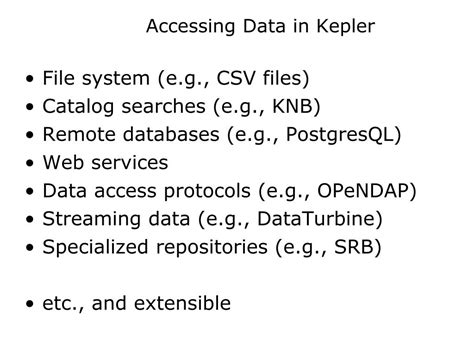 Ppt Kepler Provenance And Other Scientific Workflow Systems