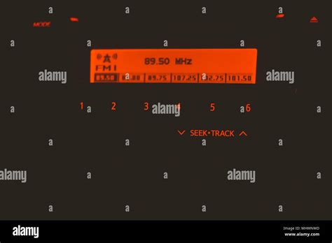 Black Background Car Radio Deck Stock Photo Alamy