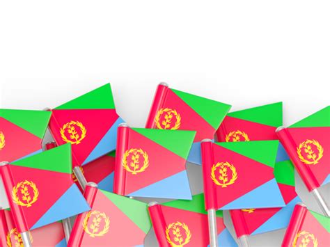 Flag Pin Backround Illustration Of Flag Of Eritrea
