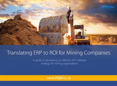 Whitepaper Translating ERP To ROI For Mining Companies MINING COM