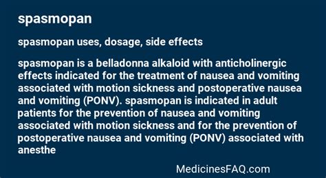 Spasmopan Uses Dosage Side Effects Food Interaction And Faq
