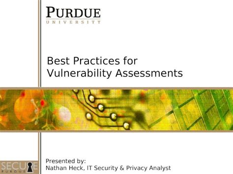 Ppt Best Practices For Vulnerability Assessments Dokumen Tips