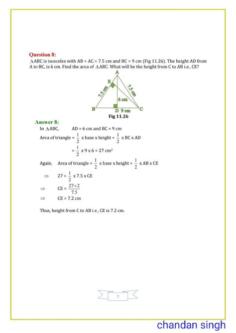 Area And Perimeter Class 7th Icsc Board Type 2 Notes LearnPick India