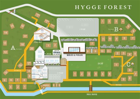 캠핑장 배치도 둘러보기 휘게포레스트