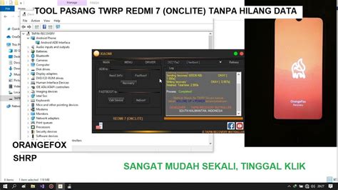 TUTORIAL INSTAL TWRP ORANGEFOX ROOT REDMI ONCLITE MIUI GLOBAL TANPA FORMAT