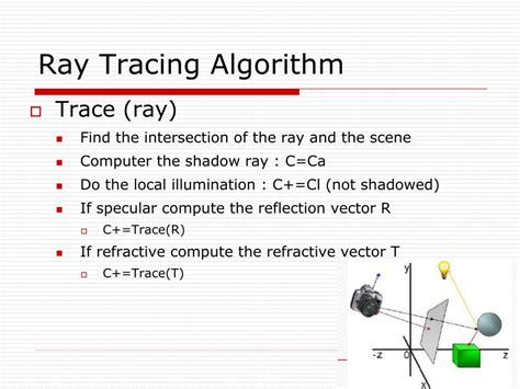 Ppt Computer Graphics Global Illumination Monte Carlo Ray Tracing