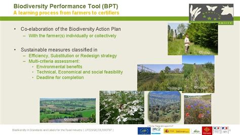 Life Food Biodiversity Presentation Of The Biodiversity Performance