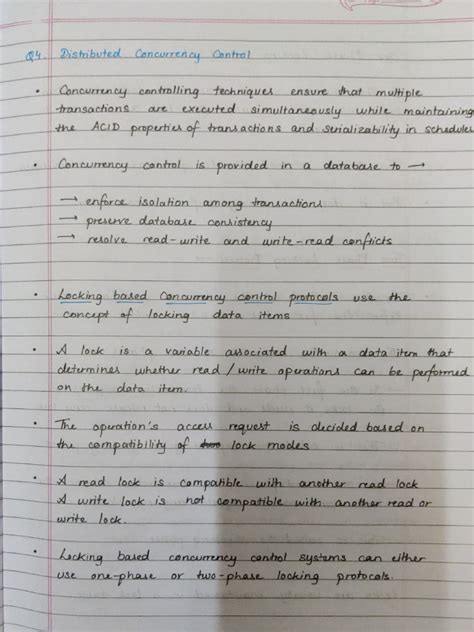Distributed Concurrency Control Pdf Concurrency Computer Science