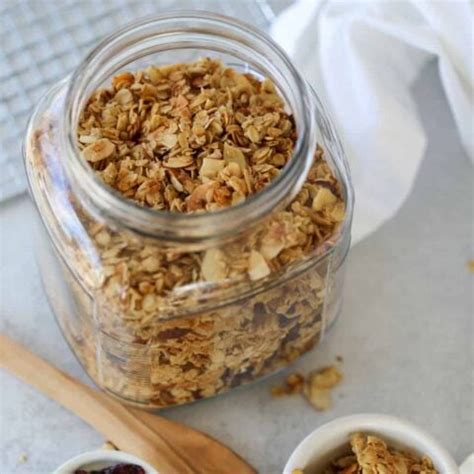 Dried Cranberry Almond Granola With Maple Gluten Free Vegan