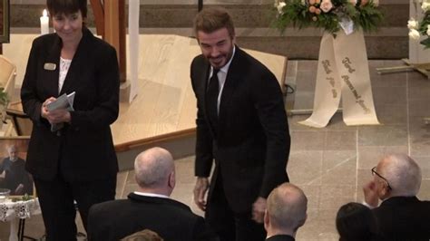 David Beckham Attends Sven Goran Erikssons Funeral Uk News Sky News
