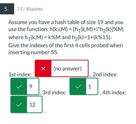 Solved Assume You Have A Hash Table Of Size 19 And You Use