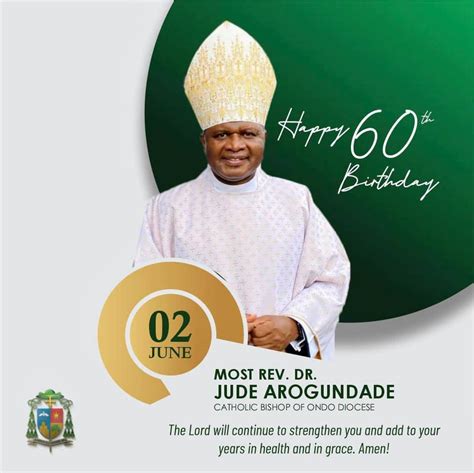 Happy 60th Birthday Bishop Catholic Diocese Of Ondo Facebook