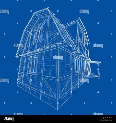 House Sketch Vector Rendering Of 3d Stock Vector Image And Art Alamy