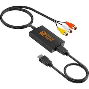 Lukyamzn Mini RCA Composite CVBS AV To HDMI Video Audio Converter