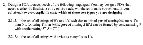 Solved Design A PDA To Accept Each Of The Following Chegg