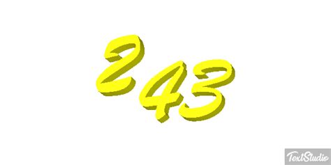 243 Number Animated  Logo Designs