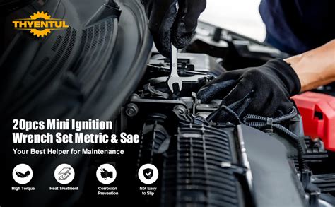 Thyentul 20pcs Small Wrench Set Mini Metric And Sae Ignition Combination