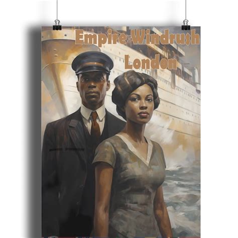 Windrush Poster Etsy Finland