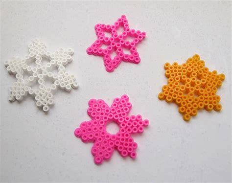 Hama Bead Perler Bead Snowflakes Creative Jewish Mom
