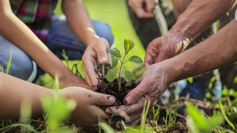 Planting Young Trees Together For Environmental Sustainability Ai