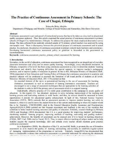 Free 10 Primary School Assessment Samples And Templates In Ms Word Pdf