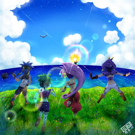 Shantae Rottytops Sky Bolo And Wrench Shantae Drawn By Wakashi
