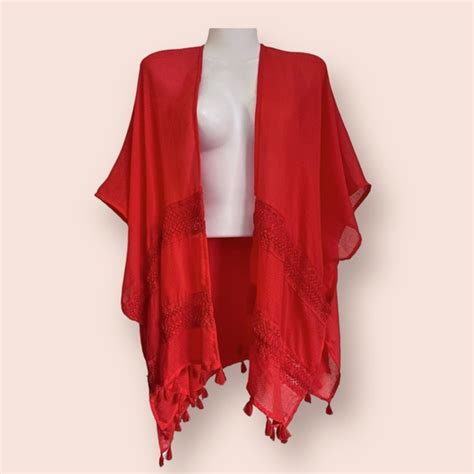 Tops Vibrant Kimono Sheer And Bright Swim Suit Cover Up Poshmark