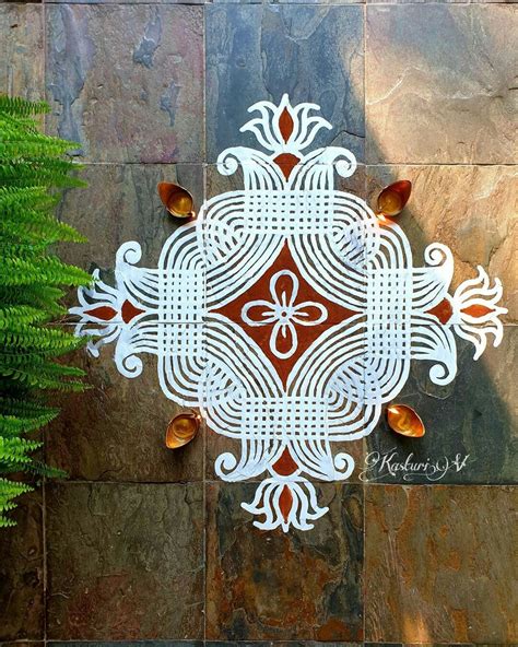 Beautiful Padi Kolam Friday Padi Kolam Easy Rangoli 10 4 Dots Artofit