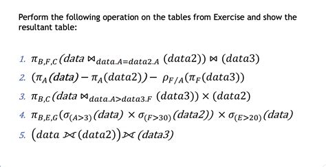 Solved Begin Tabular Ccccc Hline A And B And C And D And E