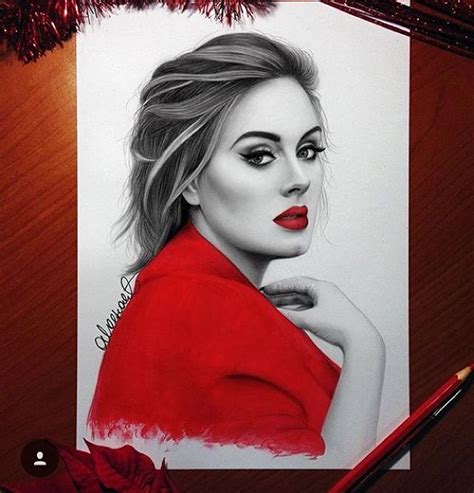 Adele Drawing Images Drawing Skill