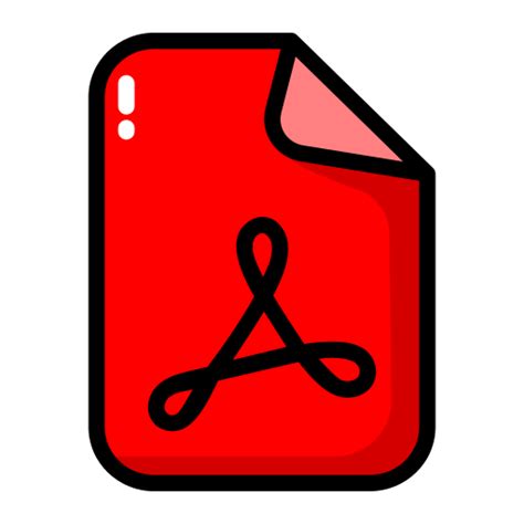 Pdf Generic Outline Color Icon