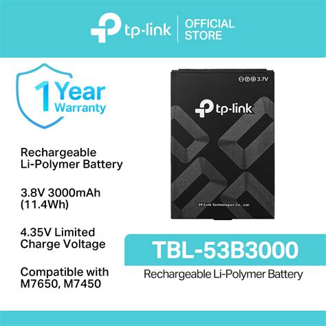 Tp Link Tbl B Mah Battery For M And M Mobile Pocket Wi Fi Shopee Philippines