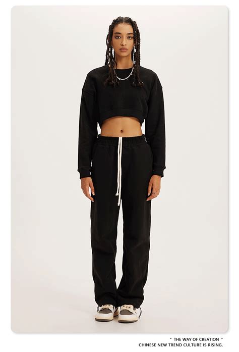 American Retro Cropped Navel Hot Girl Short Sweatertops