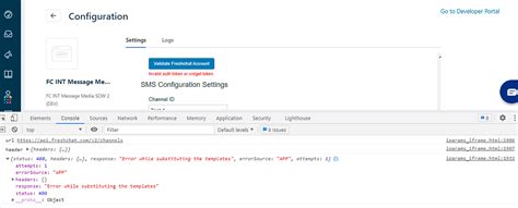 Validation Error 400 While Substituting The Templates App Platform Freshworks Developer