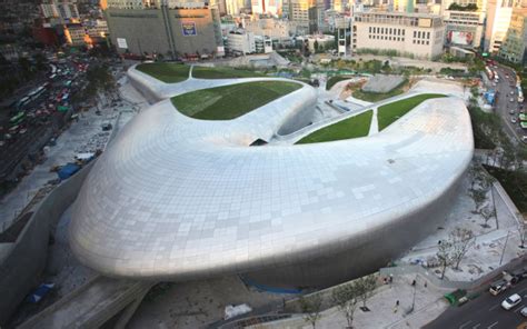 Zaha Hadids Dongdaemun Design Park And Plaza Zaha Hadid Design Images