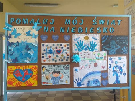 Rozstrzygnięcie konkursu plastycznego Pomaluj mój świat na niebiesko Publiczna Szkoła