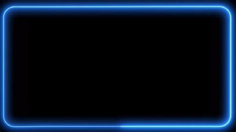 Rectangle Light Frame Neon Border Blue White Pink Neo