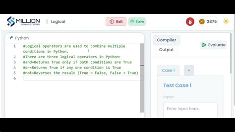 Master Logical Operators In Python And Or Not Youtube