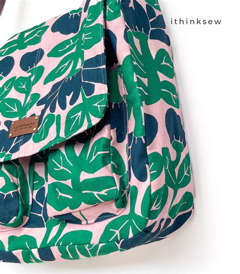 Ithinksew Patterns And More Darcy Messenger Bag Pdf Sewing Pattern Two Compartments