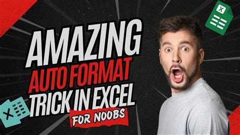excel auto format trick you need to know youtube