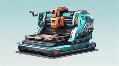 Premium Photo Spacecraft Cnc Machine Digital Concept Illustration